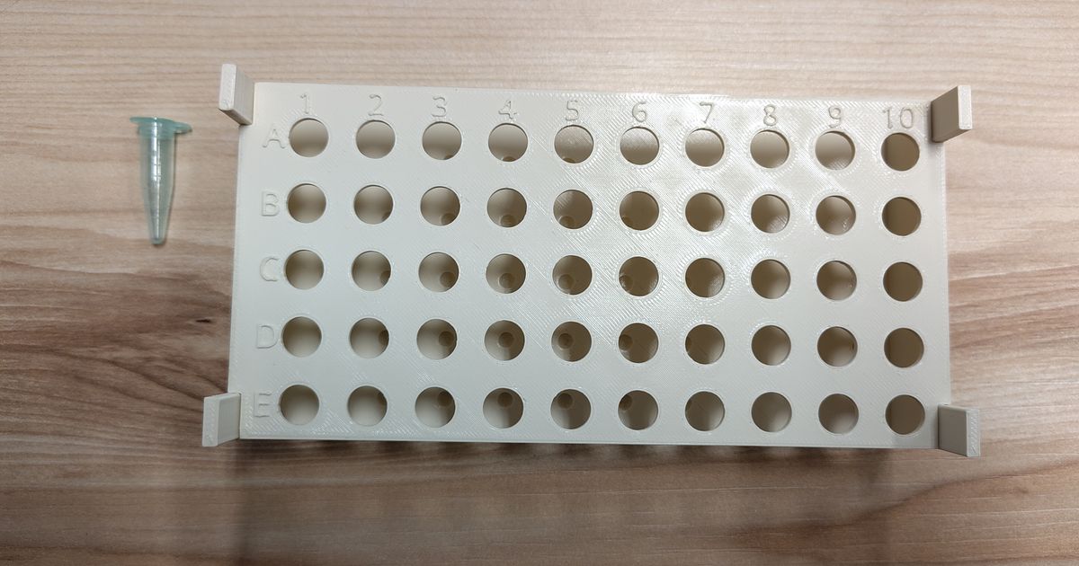 Stackable centrifuge tube rack by PietsProjects | Download free STL ...