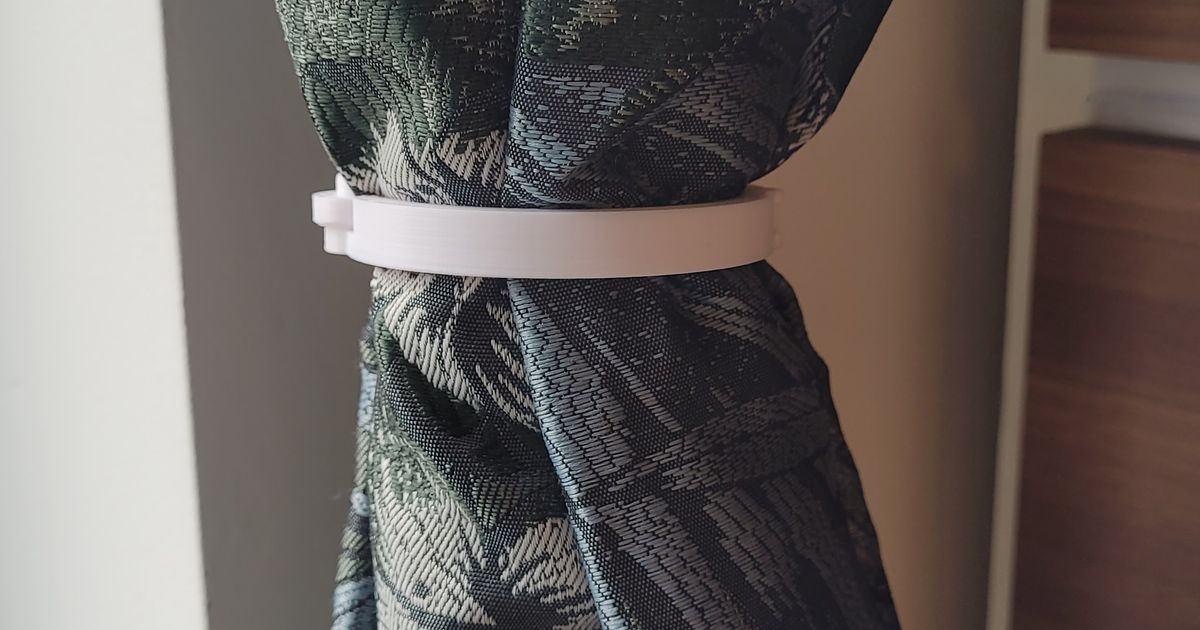 Curtain Tie (Print in Place) by MD_CAD_Creation | Download free STL ...