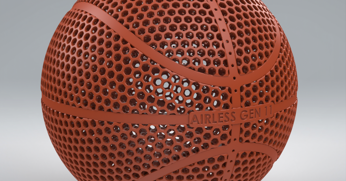 Airless Basketball Gen 11 by PartyLime | Download free STL model ...