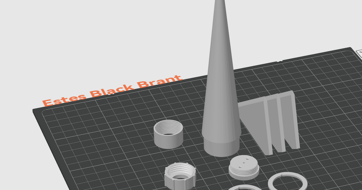 Black Brant Model Rocket Replacement or Upgrade Parts von David Frey ...