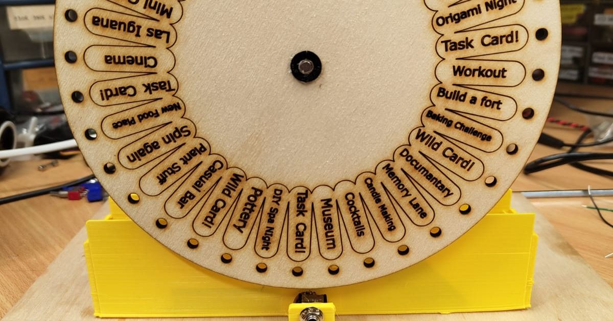 Date night wheel of fortune! by Augmentor | Download free STL model ...