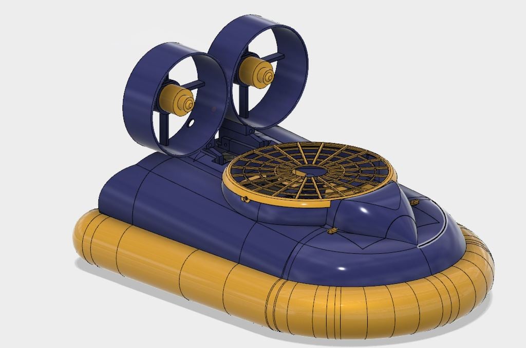Hurricane RC Hovercraft Dual Thrust by slightlyabnormal | Download free STL model | Printables.com
