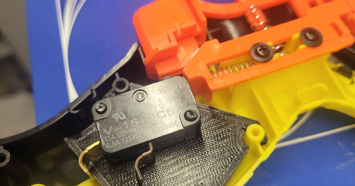 Nerf Challenger Switch Plate by SignalBoost | Download free STL model ...