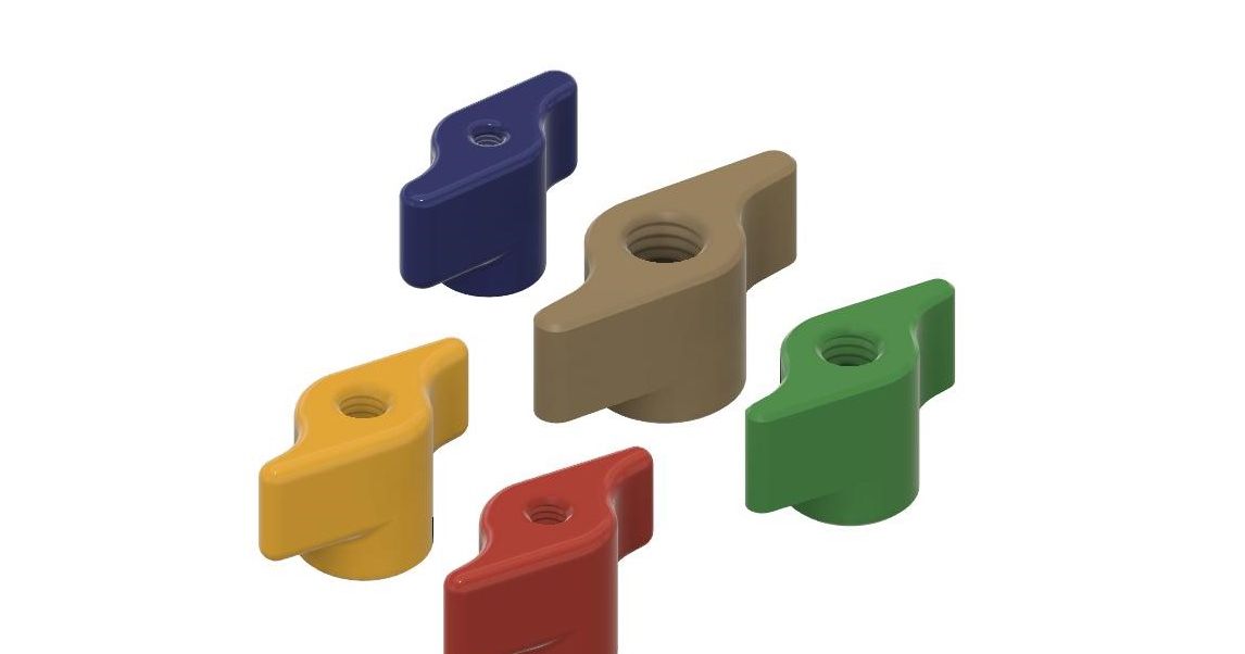 Wingnut M3 M4 M5 M6 M8 M10 by Thomas | Download free STL model ...