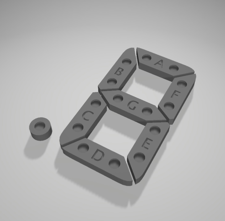 Magnet seven segments element by Konstantin Radchenko | Download free ...