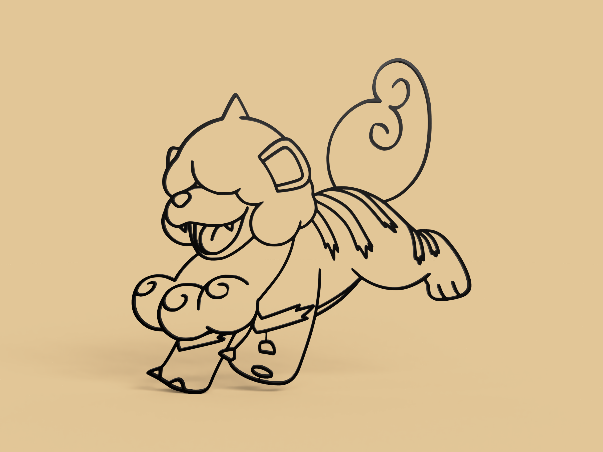 Hisuian Growlithe by Gelo | Download free STL model | Printables.com