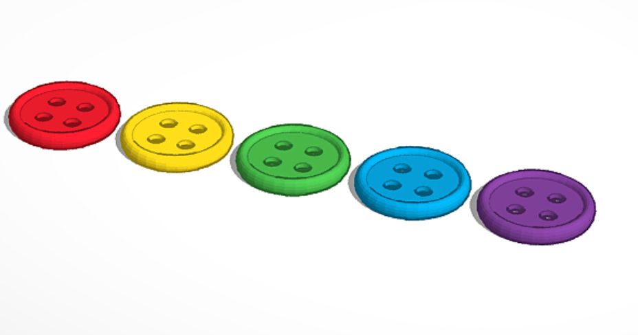 Rainbow buttons by zachcanprint_201313 | Download free STL model ...