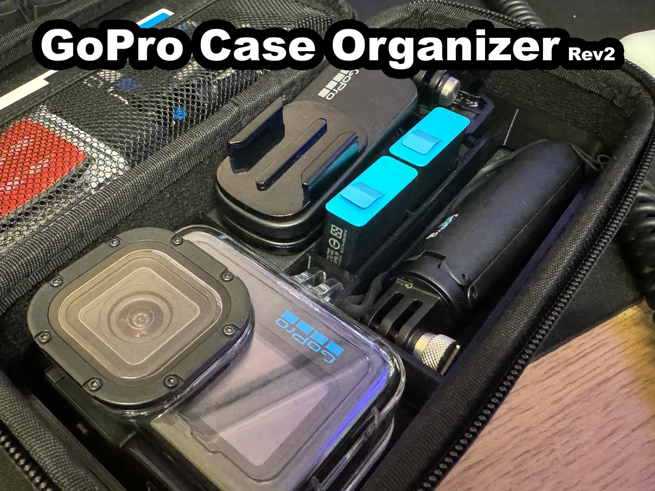 GoPro Case Organizer Rev 2 by ktd | Download free STL model ...