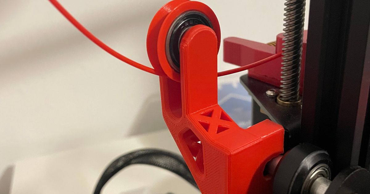 Ender 3 v2 filament guide screwless by gingin004 | Download free STL ...