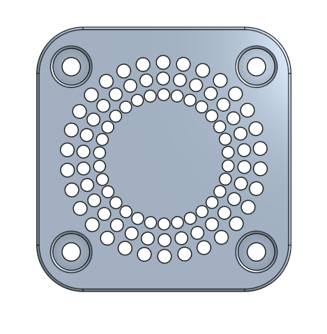 Fan grill 50x50 by Marek Šíma | Download free STL model | Printables.com