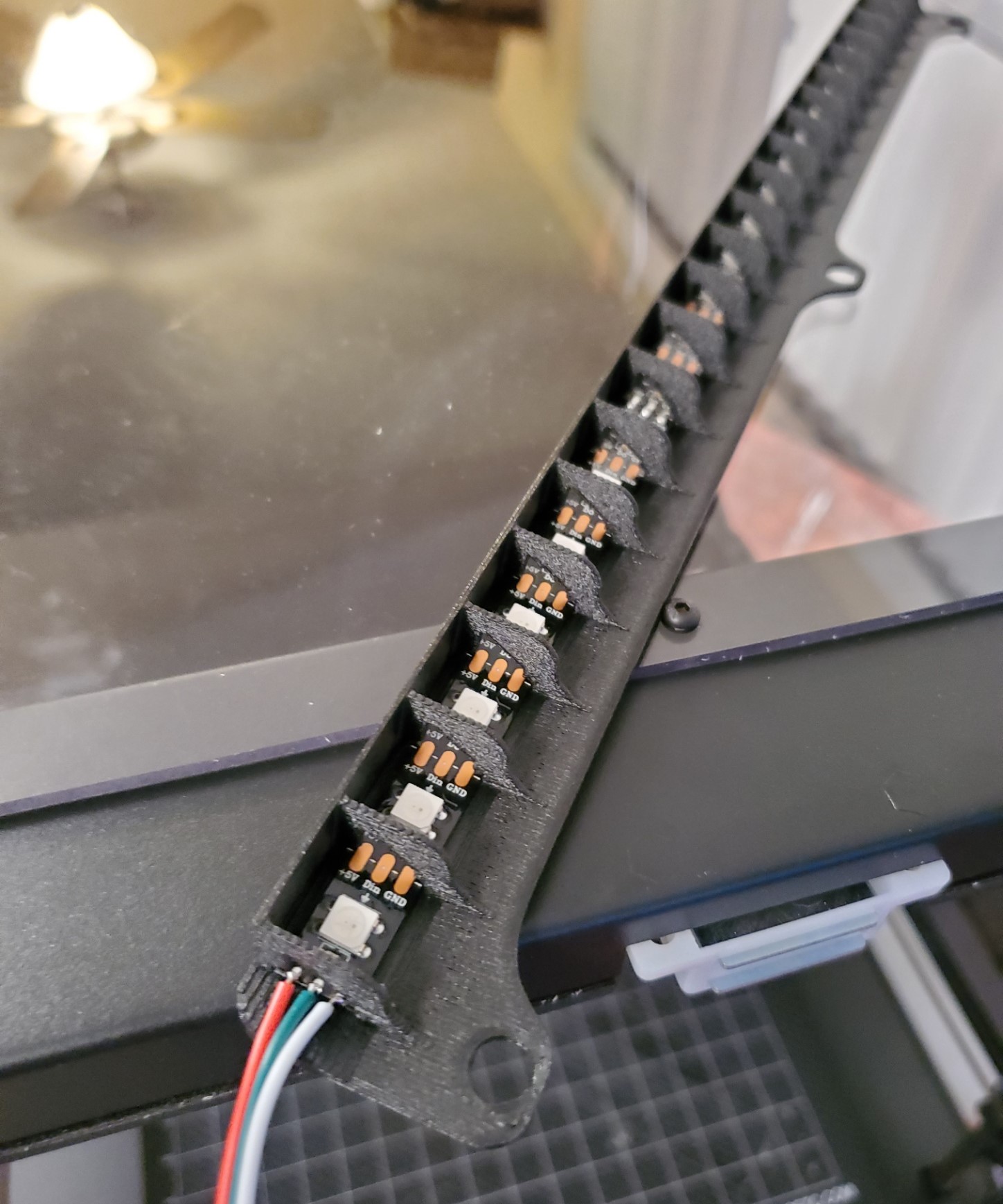 Neopixel Holder for Troodon 3D Printer by Dave Aldrich | Download free ...