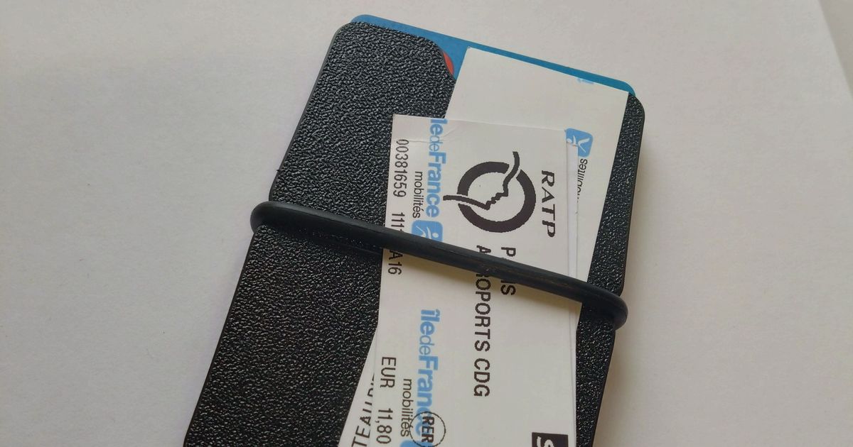 O-ring Card Wallet by kangasmaa | Download free STL model | Printables.com