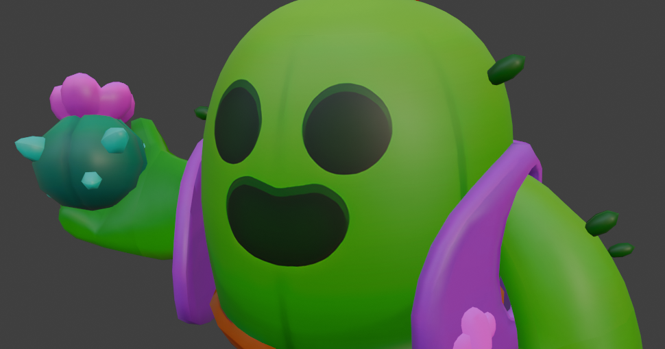Spike - Brawl Stars by GoatGamez | Download free STL model | Printables.com