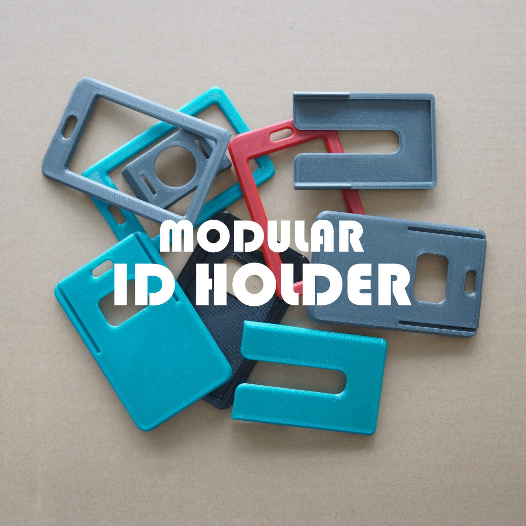 Modular ID Card Holder by TWB | Download free STL model | Printables.com