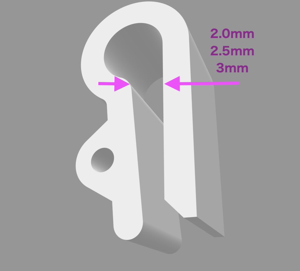 filament clip 3 size by susuga | Download free STL model | Printables.com