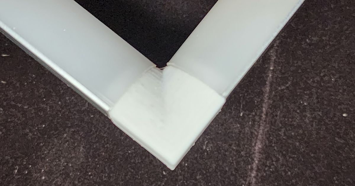 45 Degree LED Channel - 140 Degree Corner Diffuser Connector by Aaron ...