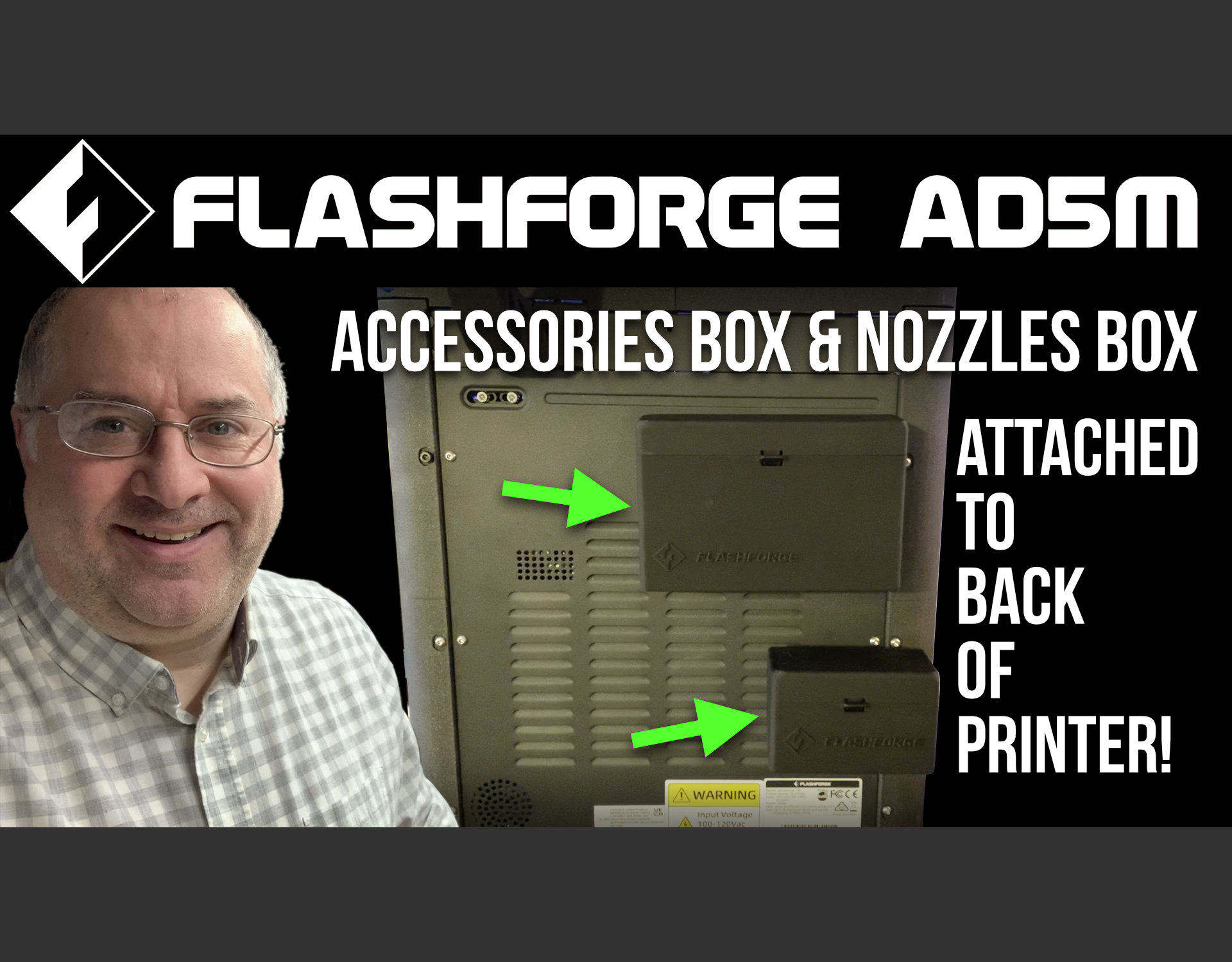Flashforge Adventurer 5M (AD5M) Nozzles Box and Accessories Box - two ...