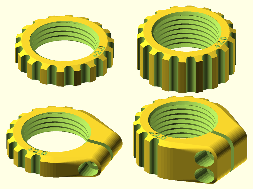 Parametric Reloading Die Lockrings/Locknuts by permanentbrownmark ...