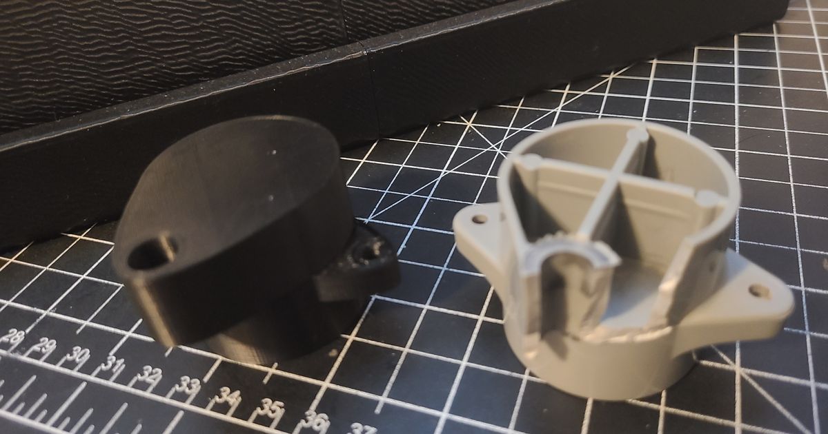 Evenflo highchair caster mount (rear) by Brendon | Download free STL ...