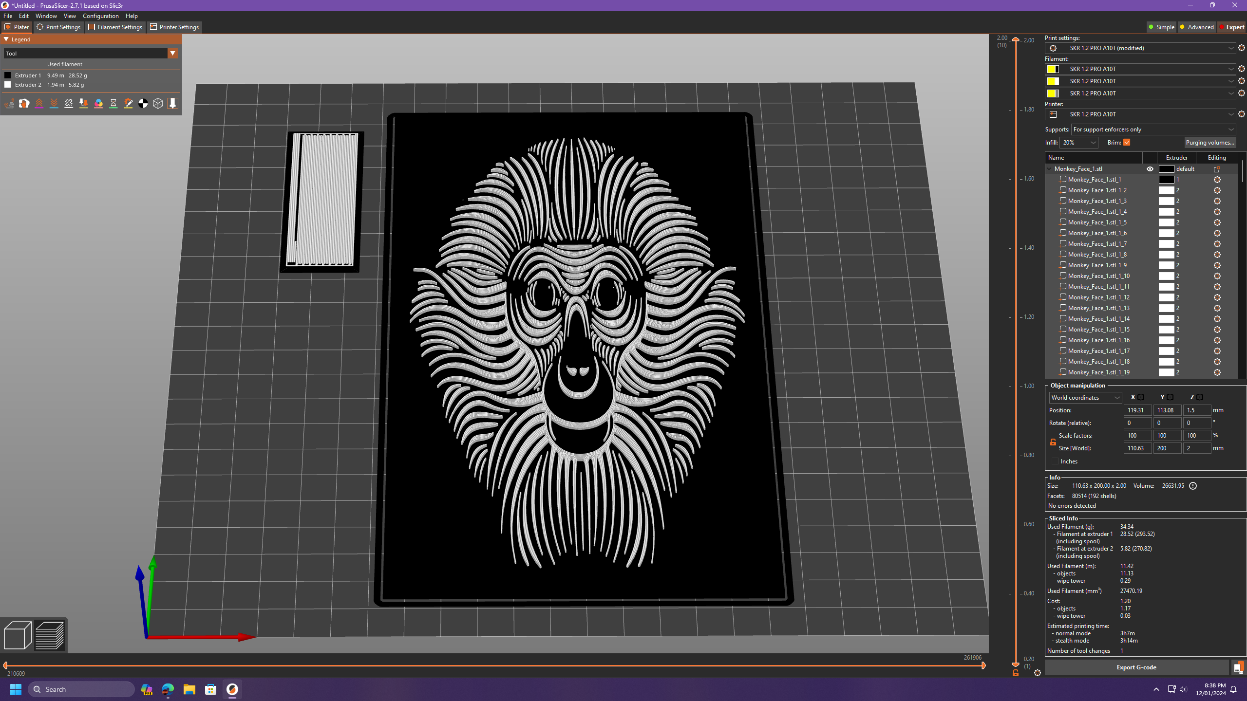 Monkey Portrait 2 By Clod Stomper Productions Download Free STL Model Monkey Portrait 2 By Clod Stomper Productions Download Free STL Model
