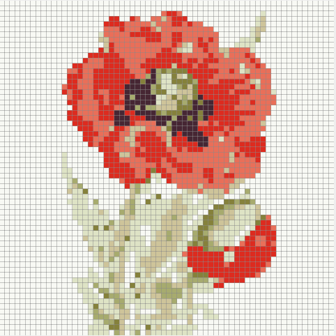 Poppy pixel puzzle by G El Rey | Download free STL model | Printables.com