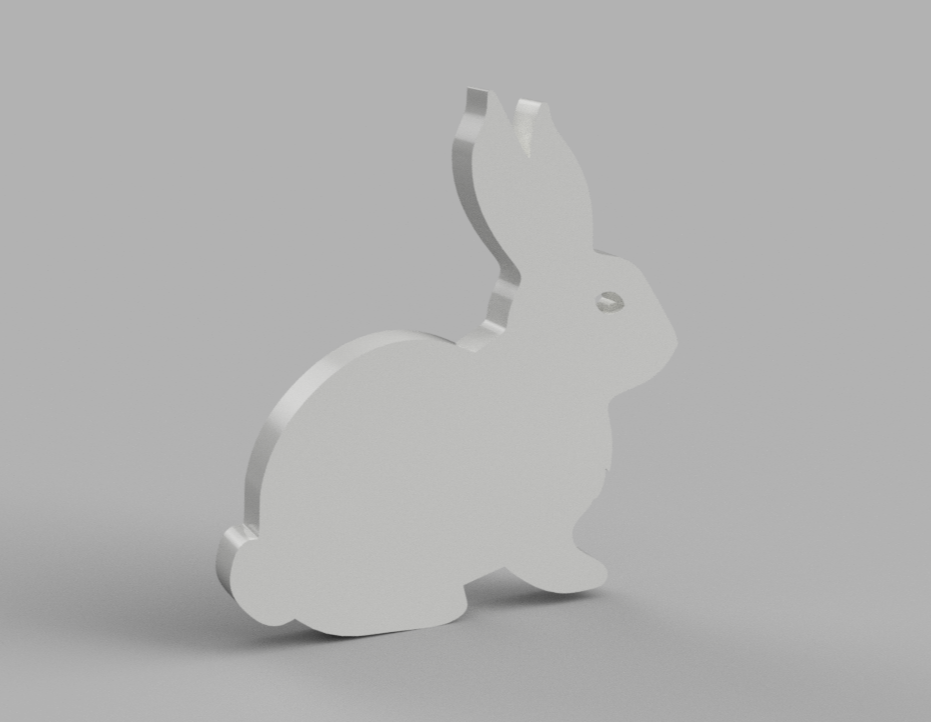 A simple rabbit for decoration. by Odbix | Download free STL model ...