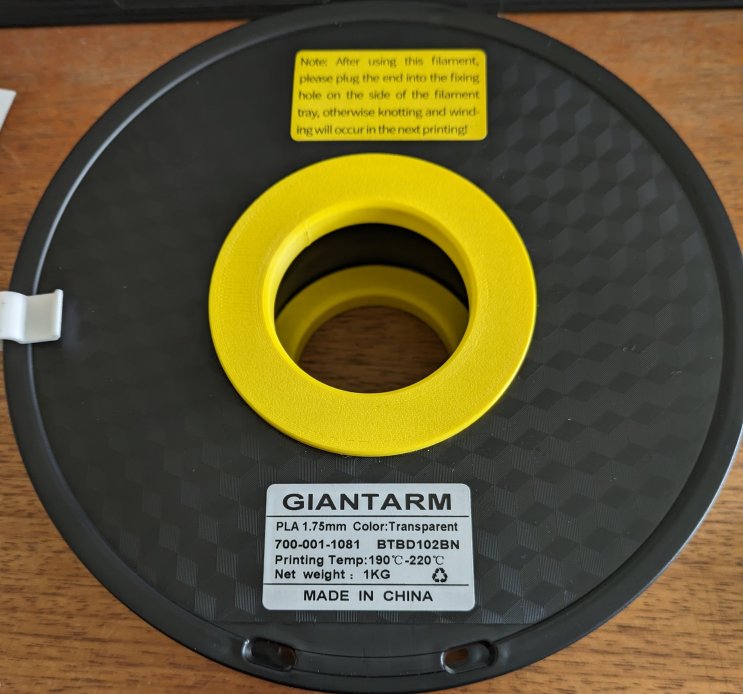 Spool Adapter for GiantArm Clear PLA or any 75mm spool by Gigabeast ...