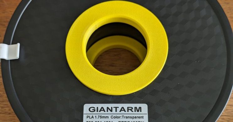 Spool Adapter for GiantArm Clear PLA or any 75mm spool by Gigabeast ...