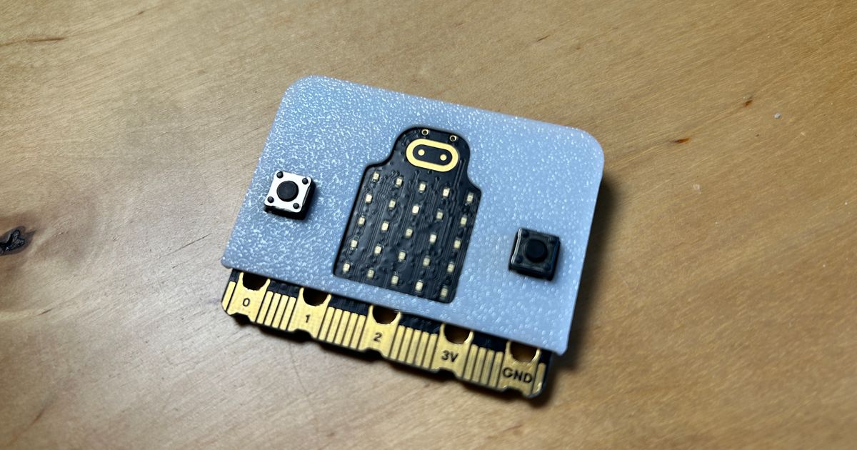 Minimalist cover for Microbit V2 by Ziv Botzer | Download free STL ...