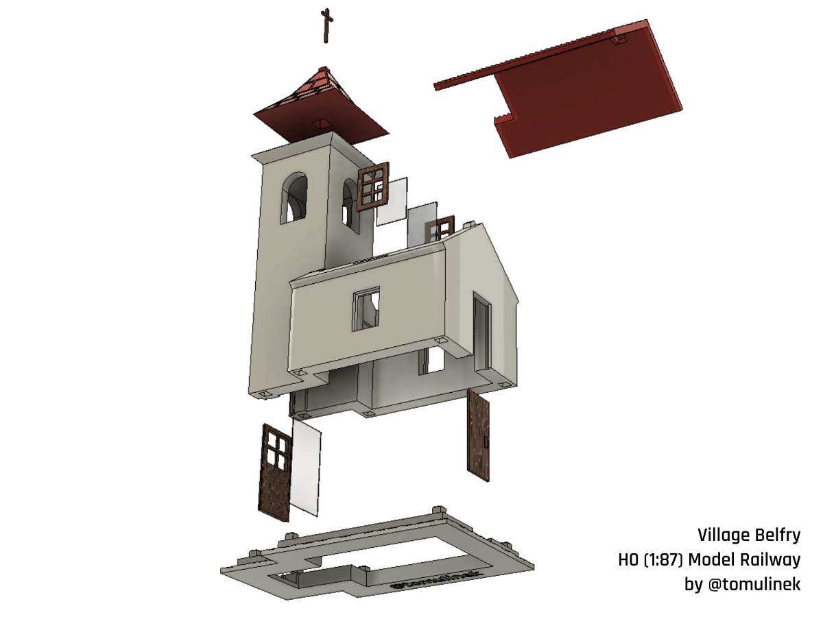Village Belfry for Model Railway and Scenery (H0) by Tom Vít | Download ...