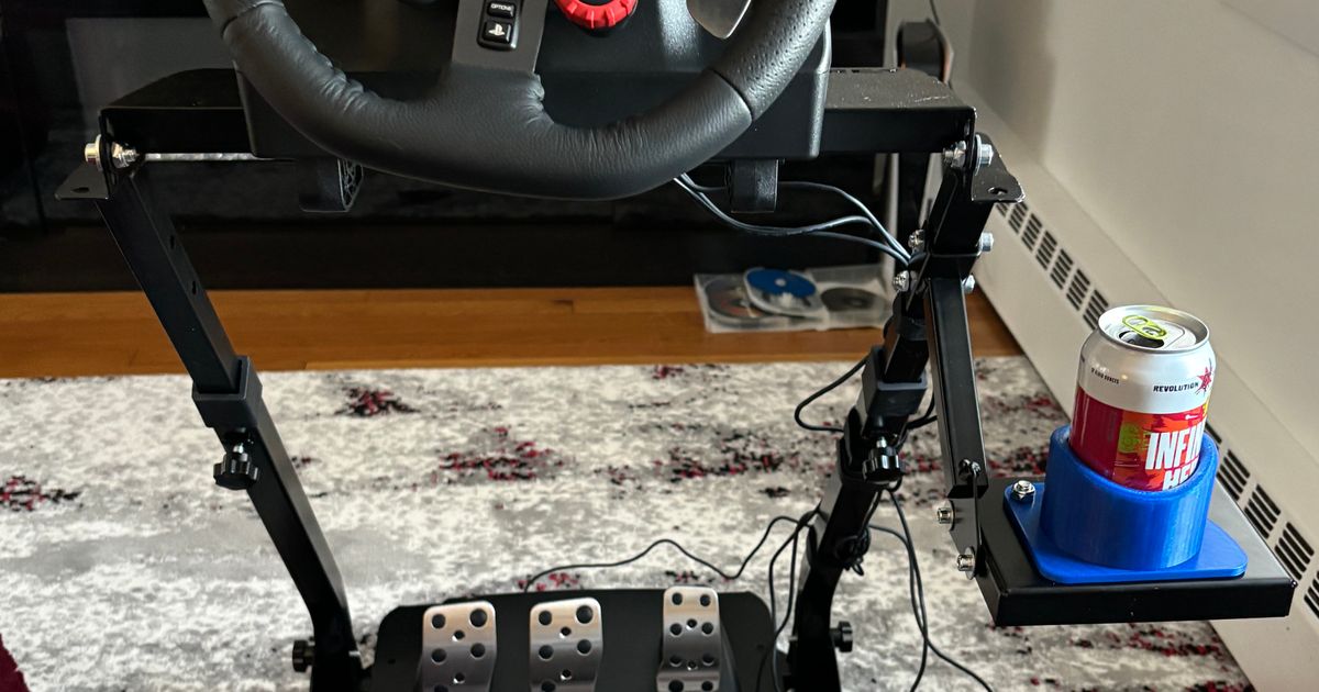 Sim Racing Beverage Beer Can/Cup Holder by cdm5751 | Download free STL ...