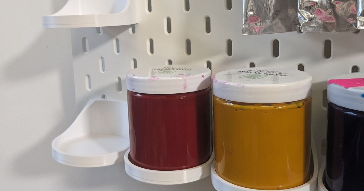 70mm Ink Tub Tray for IKEA Skadis by HolmesyLogic | Download free STL ...