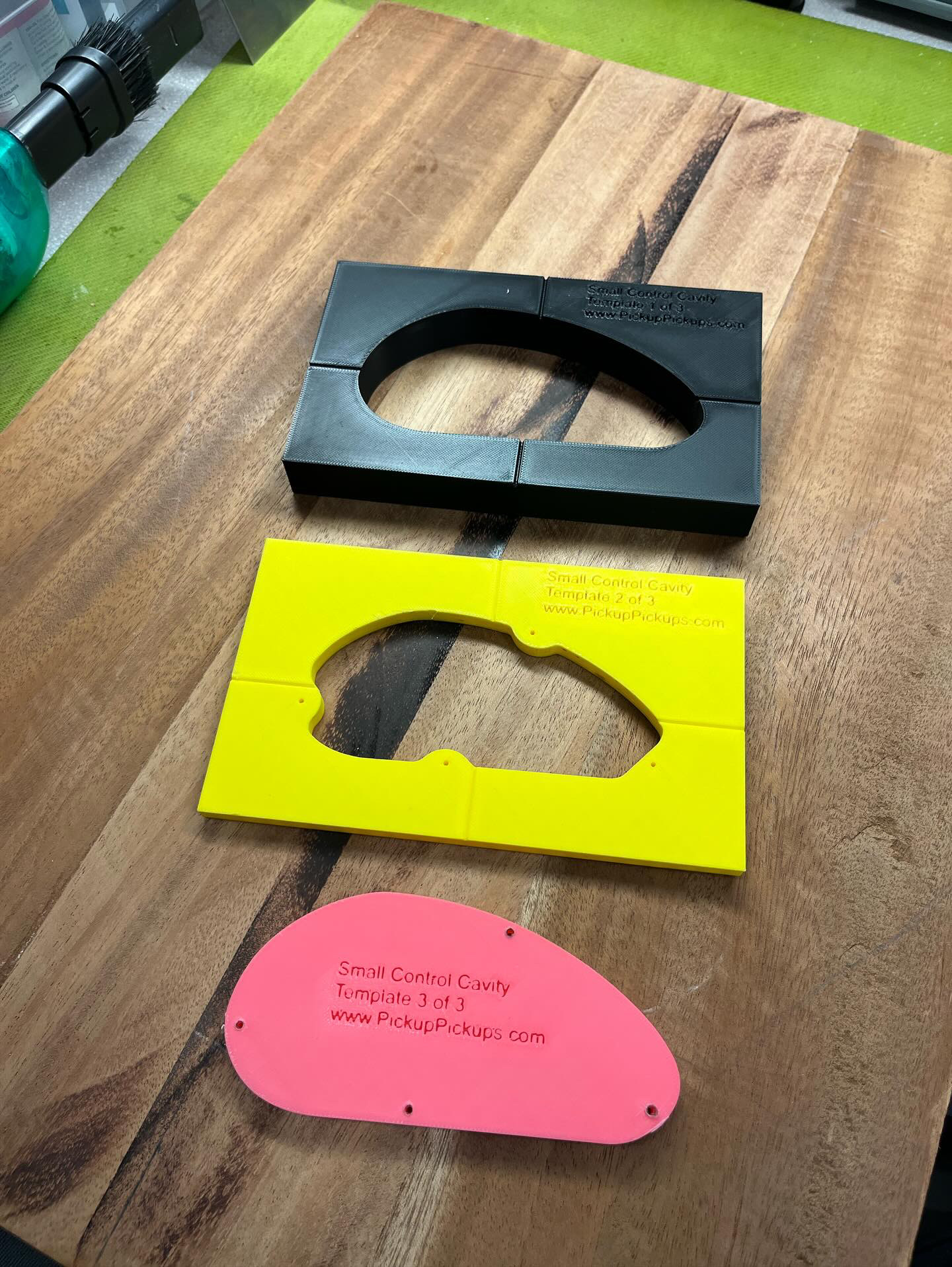 Small Electric Guitar Control Cavity Router Template by Pickup Pickups ...