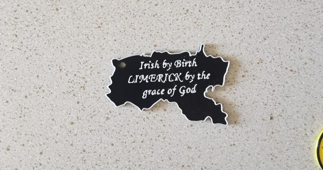 Keyring in the shape of County Limerick by CHLimerick | Download free ...