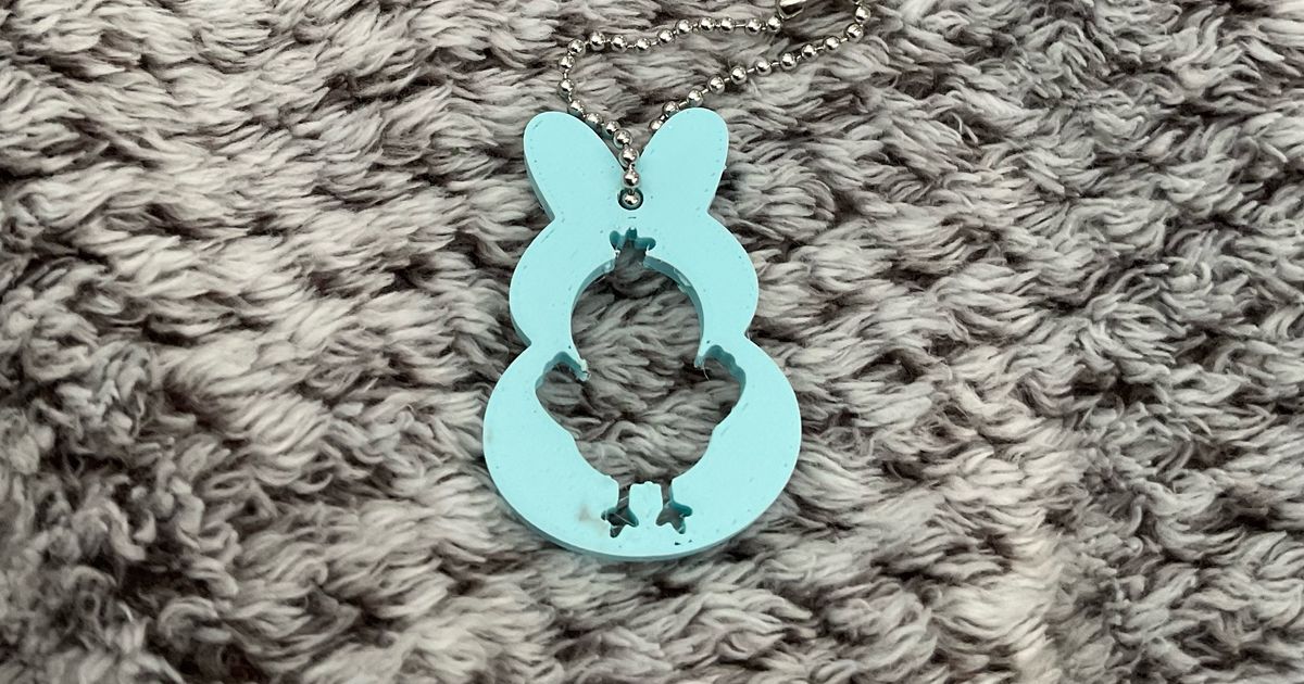 Peep with chick tag by Ktowns | Download free STL model | Printables.com
