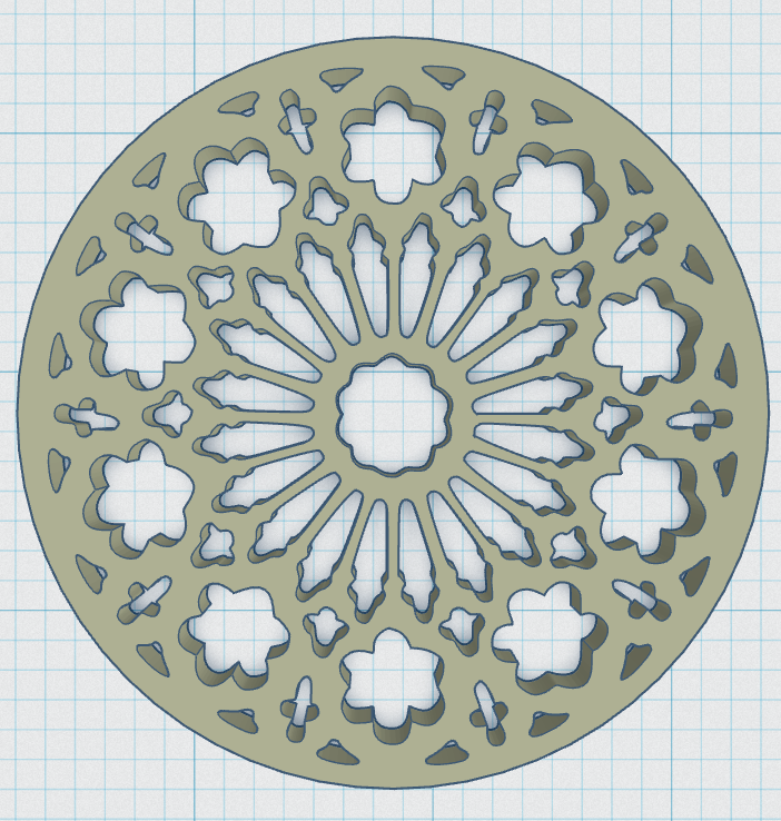 Gothic Rose Window Coaster 10 by Peter Ennist | Download free STL model ...