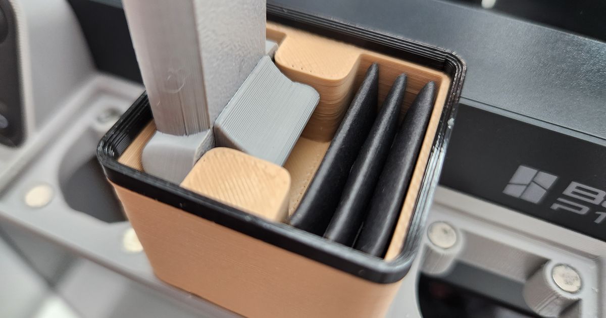 Gridfinity Bin for Bambu Lab Scraper with blade storage, 1x1x5u by ...