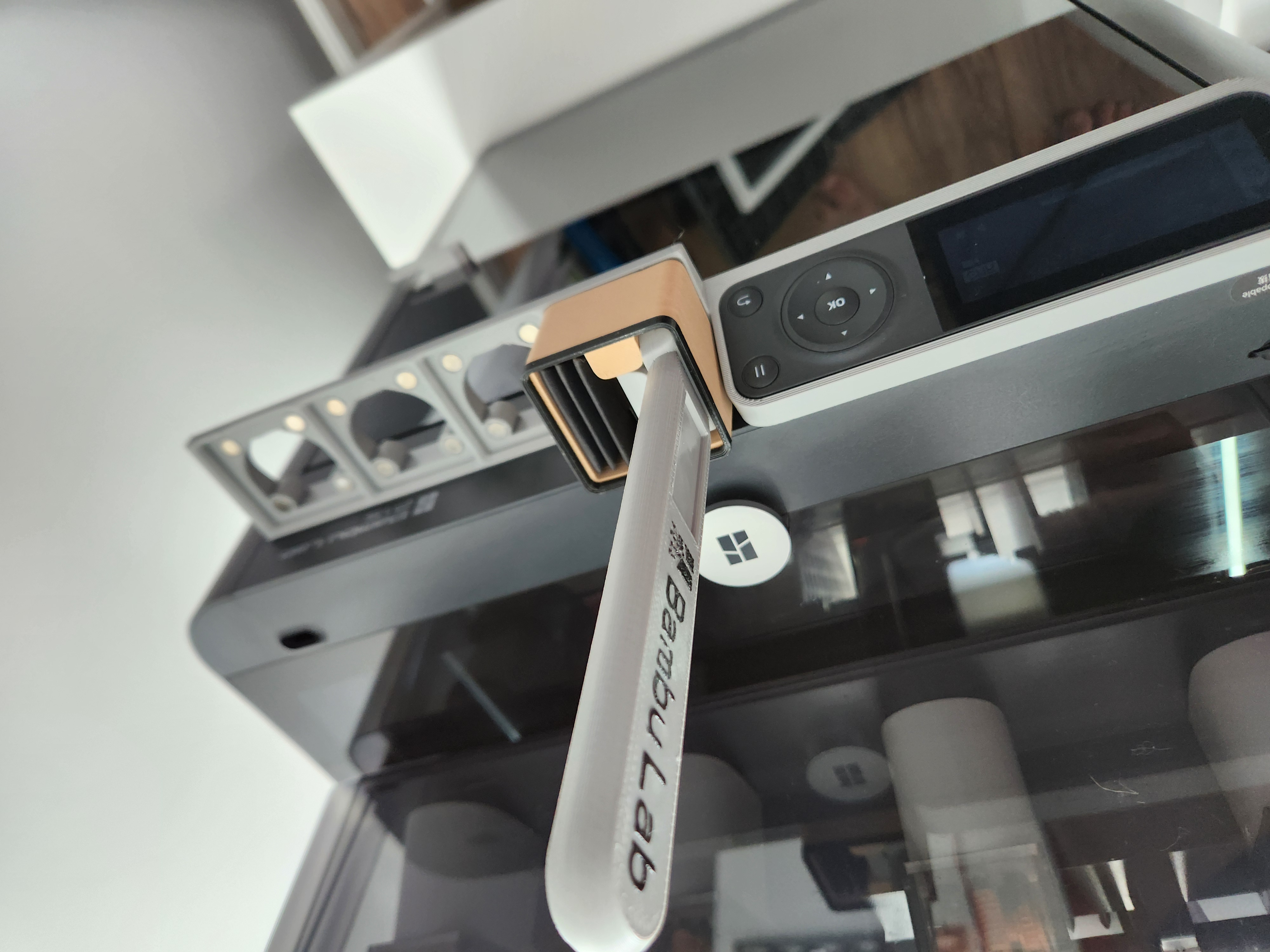 Gridfinity Bin for Bambu Lab Scraper with blade storage, 1x1x5u by ...