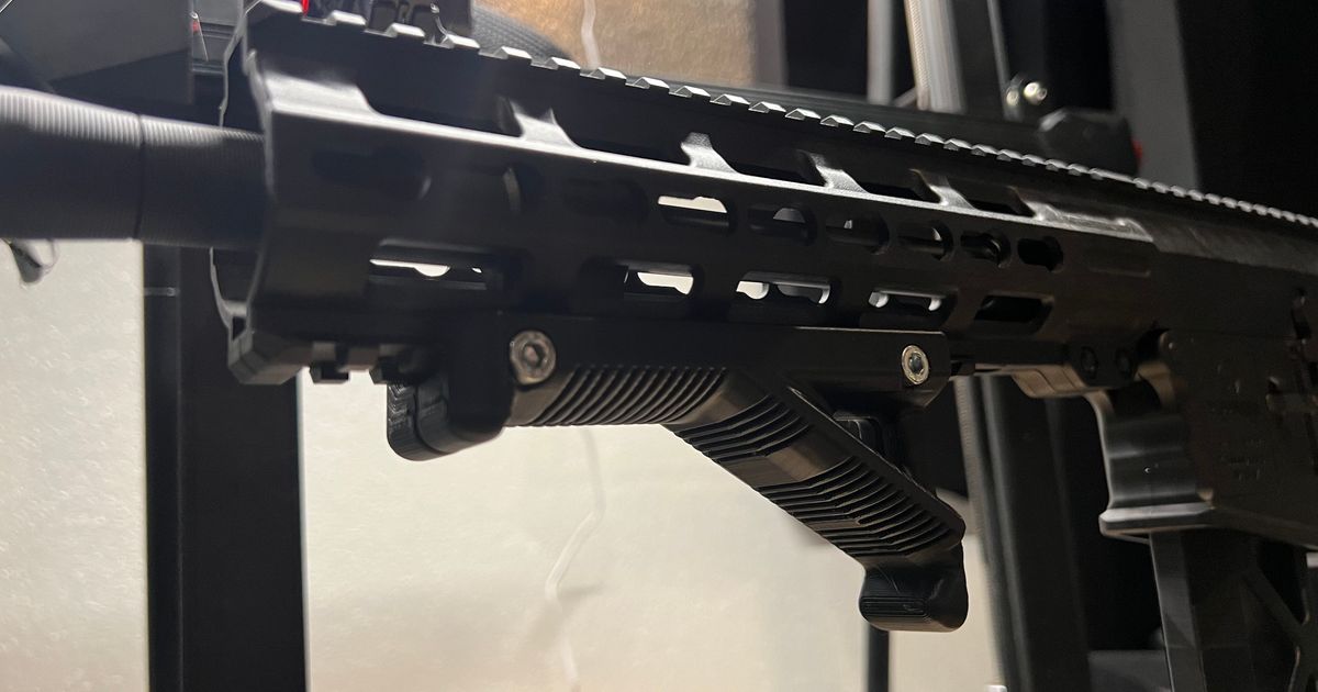 Angled foregrip Airsoft by KP design | Download free STL model ...