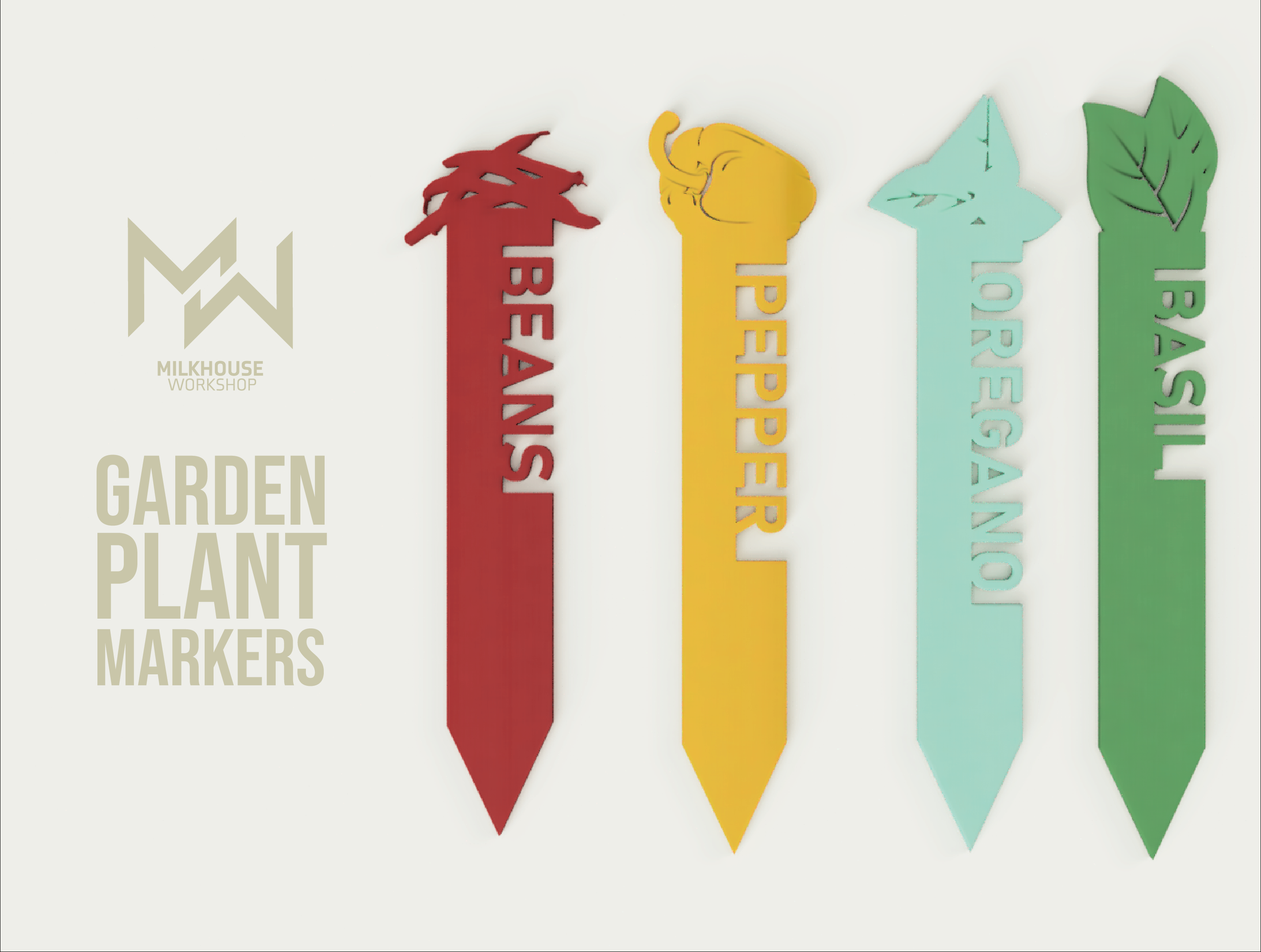 Garden Plant Markers by Milkhouse Workshop | Download free STL model ...