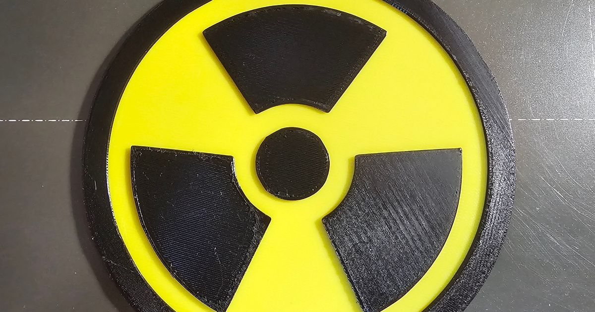 Radioactive Nuclear symbol Fallout by Benoit | Download free STL model ...
