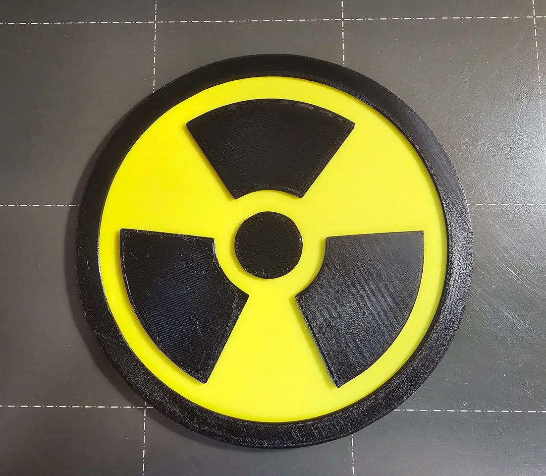 Radioactive Nuclear symbol Fallout by Benoit | Download free STL model ...