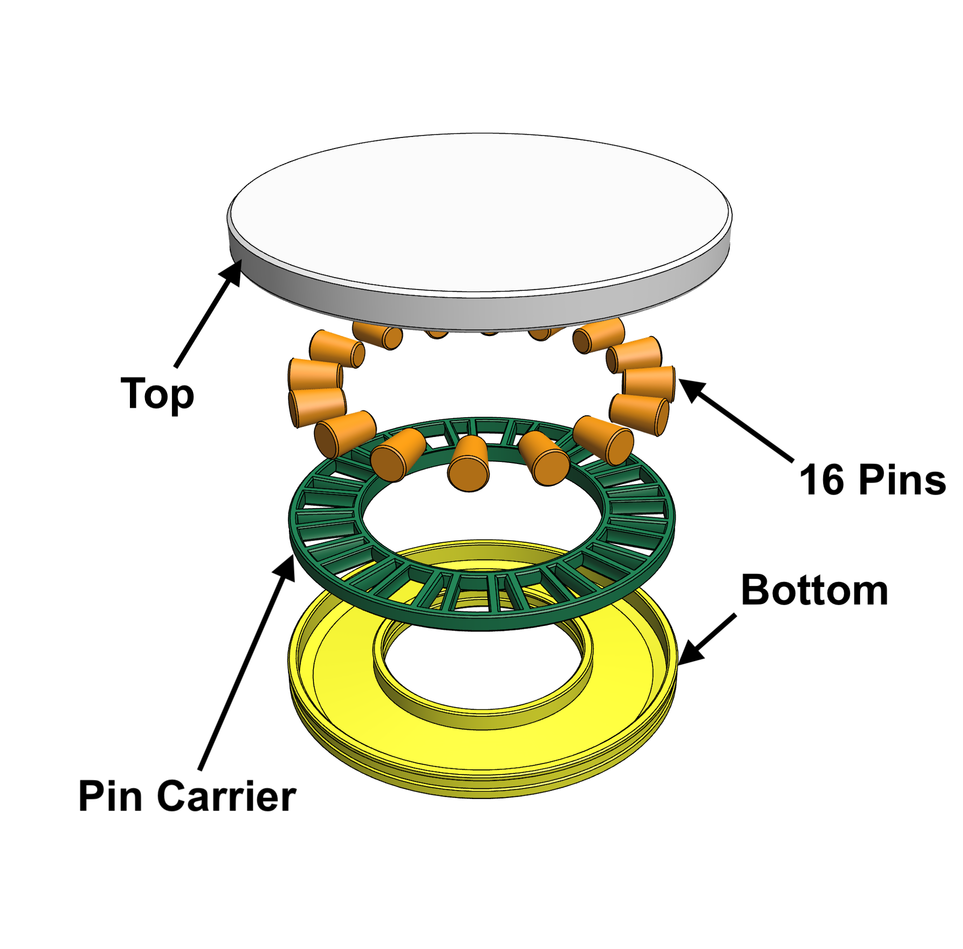 Mini Turntable (100mm lazy susan) by logicalplanet | Download free STL ...