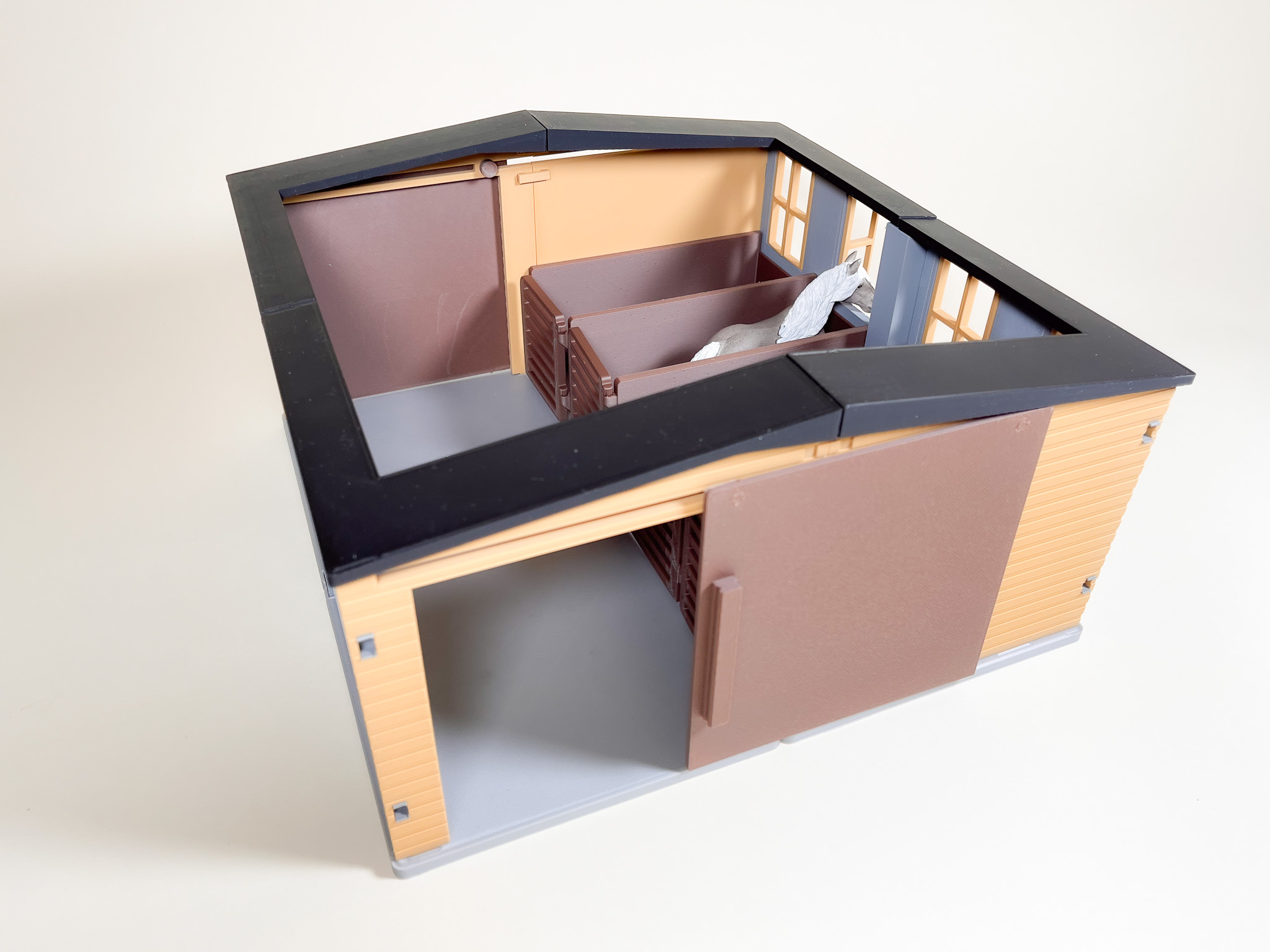 Stables for Horses by Made by Printing | Download free STL model ...