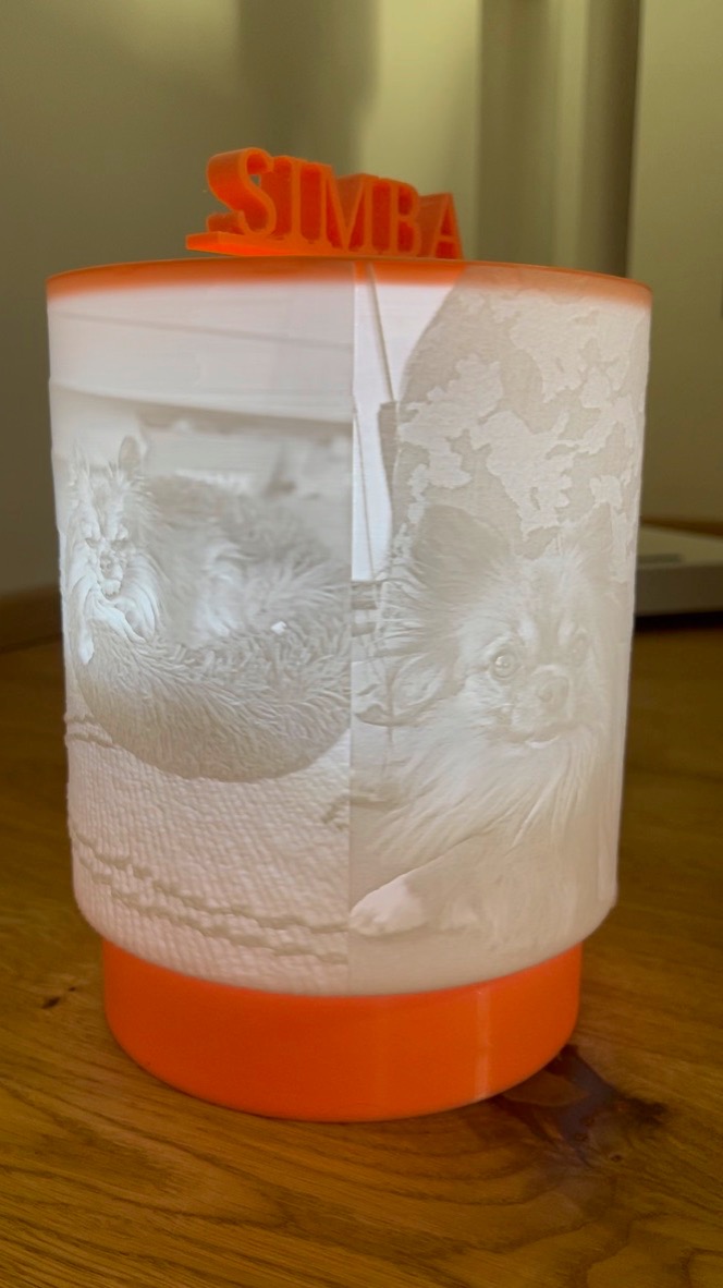 Litophane lamp with motor by PeterSCP | Download free STL model ...