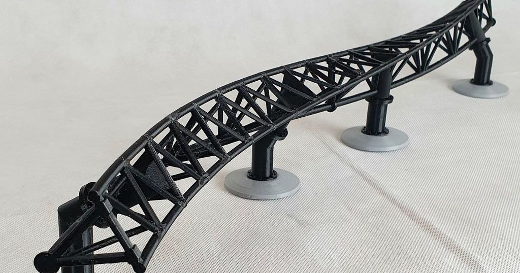 Roller Coaster - S-Turn 1:32 by 3D.Printed.Roller.Coasters | Download ...