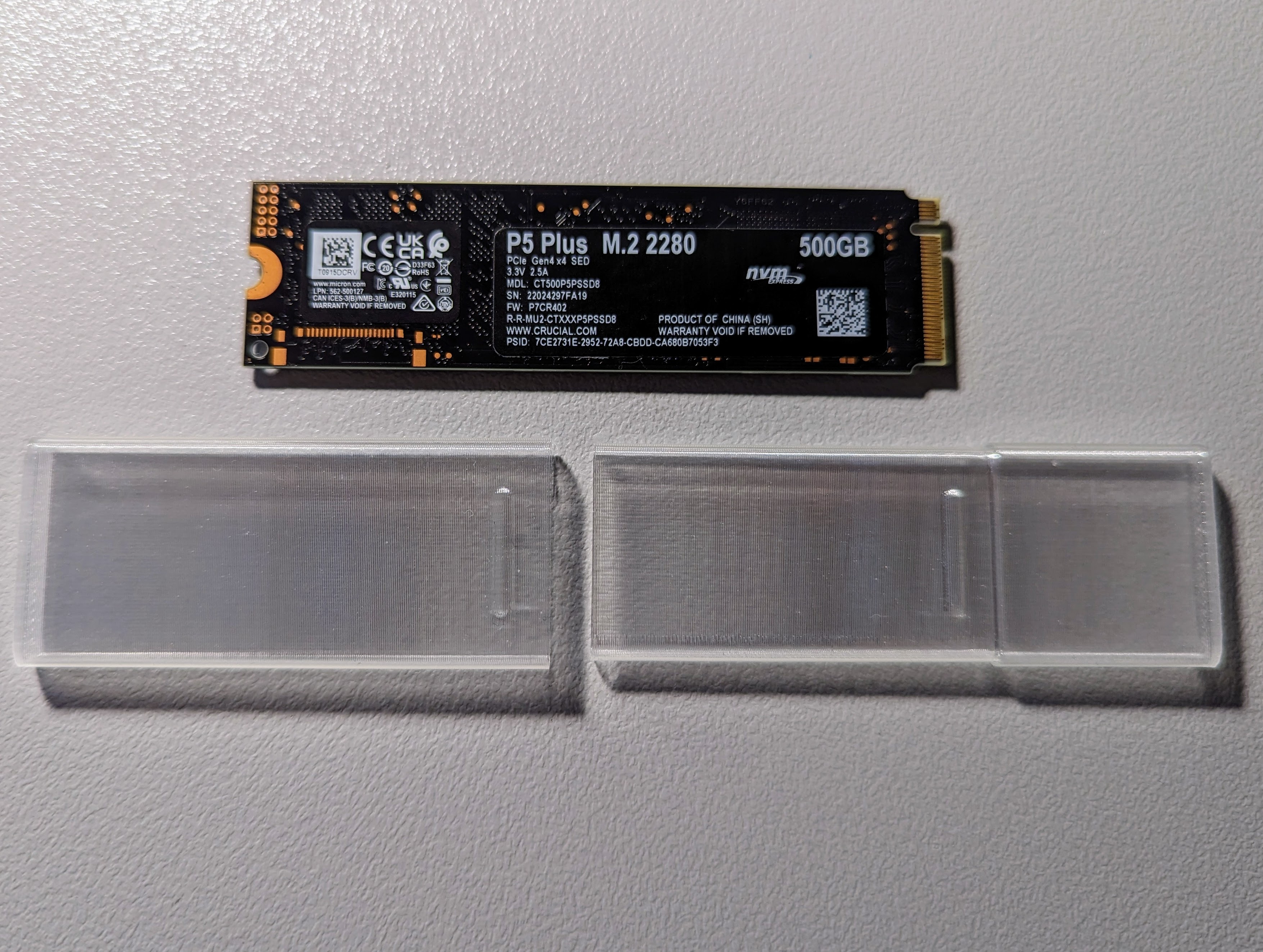 Case for M.2 SSD (size: 2280) by blecheimer | Download free STL model ...