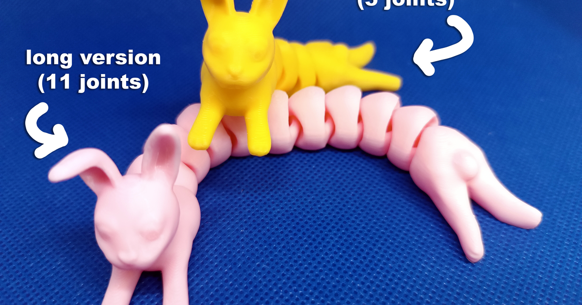 Articulated Bunny (print-in-place) - LONG VERSION by Valeria Momo ...