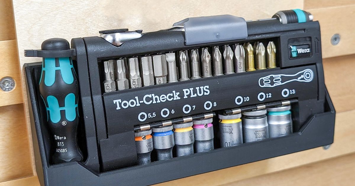 Wera Tool-Check Plus wall holder by kerngebiet | Download free STL ...