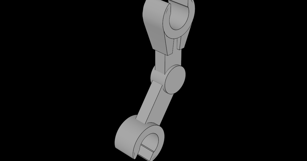 Lego Compatible (30377.dat) Minifig Mechanical Arm with Clips Parallel ...